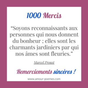 Poème Merci à amie ou ami avec beau message amical de remerciements