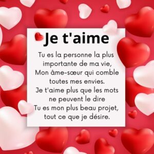 10 poèmes d'amour pour dire Je t'aime à l'amour de sa vie